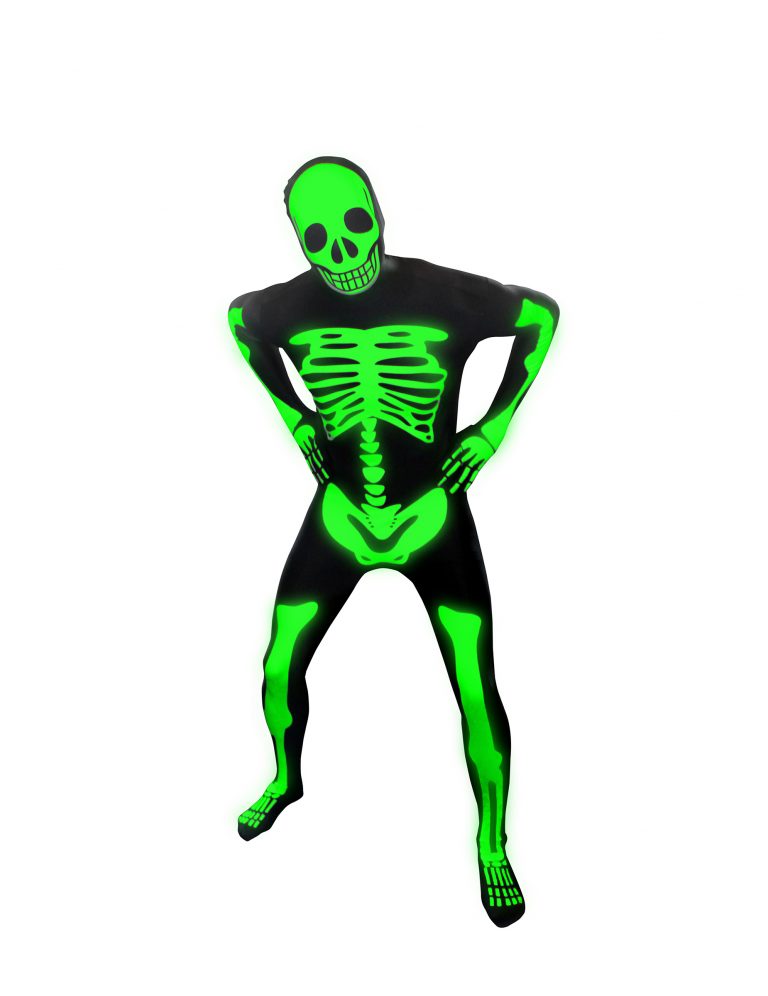 Déguisement squelette phosphorescent enfant - Morphsuits Halloween ...